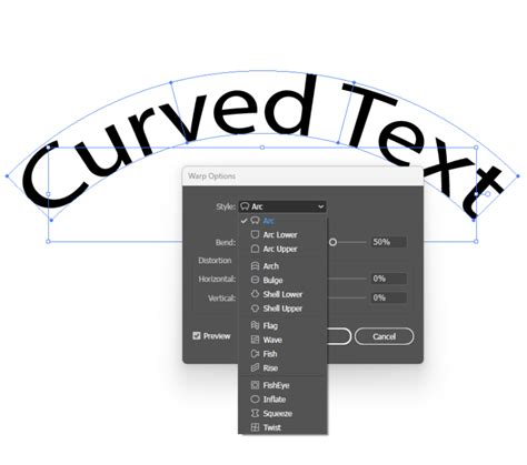 How To Curve Text In Adobe Illustrator Bittbox