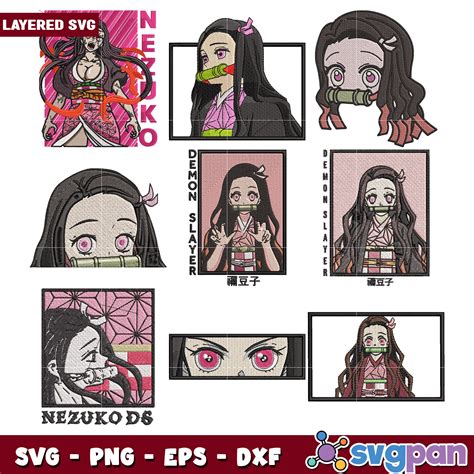 Demon Slayer Nezuko Svg Bundle Svgpan