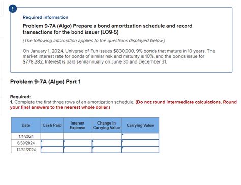 solved required information problem 9 7a algo prepare a