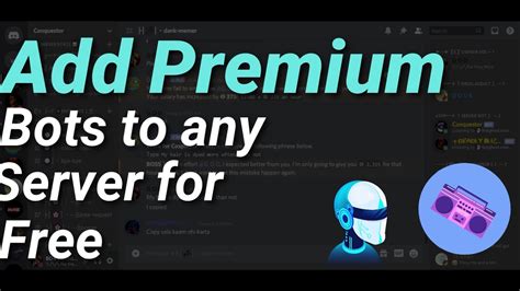 Add Premium Bots To Your Discord Server For Free Youtube