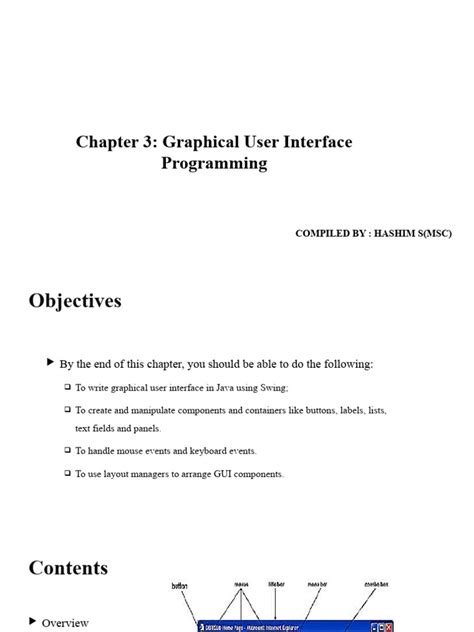 Advanced Java Programming Chapter 3 Gui Lecture Pdf Window Computing Graphical User