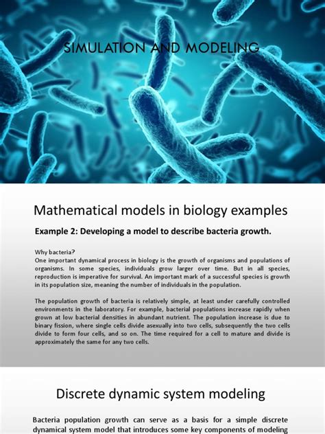 Simulation And Modeling10 Pdf Bacteria Biology