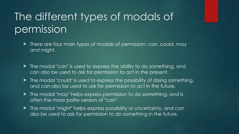 Permission Using Modals English Powerpoint For 9th Grade Pptx