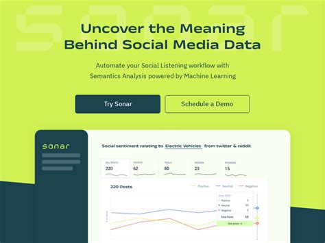 Sonar 自然语言处理和机器学习驱动的社交数据洞察