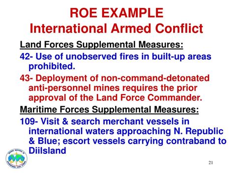 Ppt Understanding Rules Of Engagement Roe In Military Operations