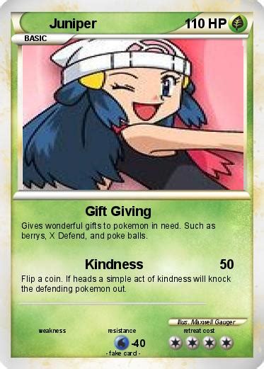 Pok Mon Juniper Gift Giving My Pokemon Card