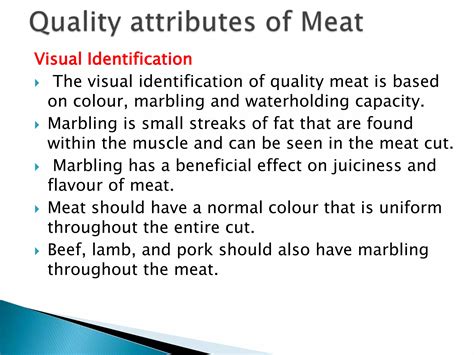 Quality Control Of Meat And Chicken Pptx