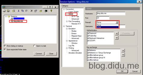如何设置securecrt通过代理连接ssh[转] Jasonzhou 博客园