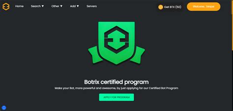 github botrixlist botrix a modern opensource discord bot and server list