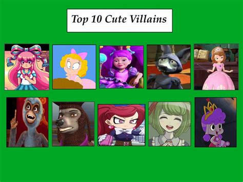 My Top 10 Cute Villains Meme By 0957488074 On Deviantart