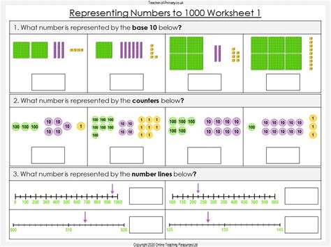 Representing Numbers To 1000 Year 3 Teaching Resources
