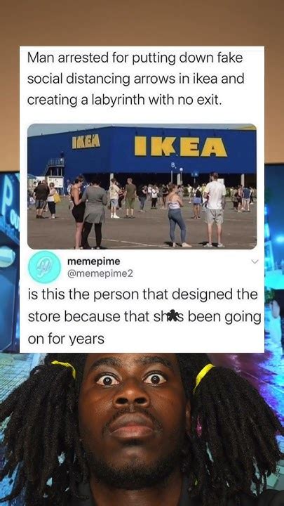 Social Distancing Arrows In Ikea And Youtube