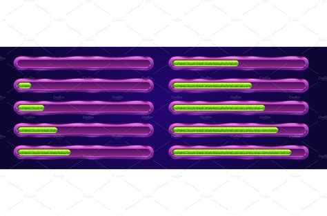 Game Ui Loading Progress Bars Graphic Objects ~ Creative Market