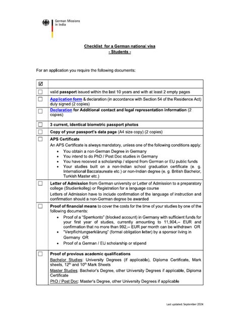 Vfs Checklistofficial Website Pdf