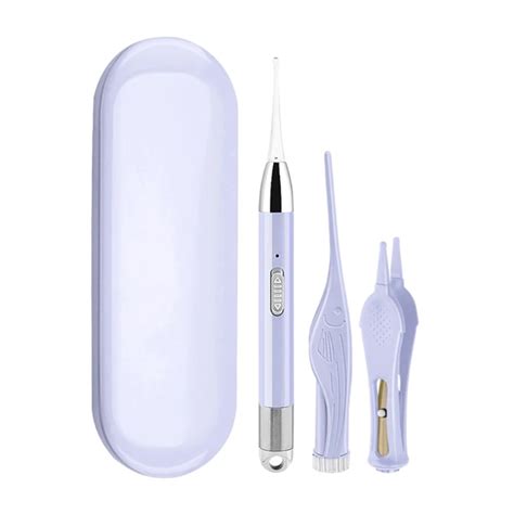 귀이개 귀 왁스 제거 도구 Led 라이트 귀 스푼 파는 족집게 코 청소 픽 니퍼 3 개귀 세척 도구 Aliexpress