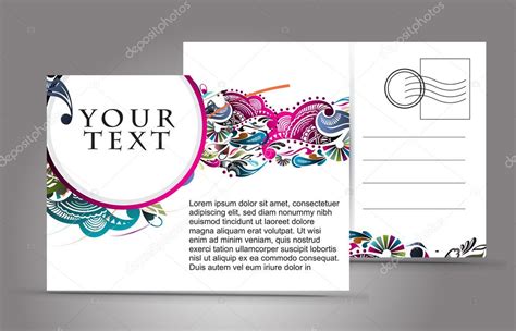 Empty Postcard Stock Vector By ©redshinestudio 4476657