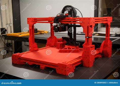 3d Printing Robot With Its Arm Moving Back And Forth To Create New