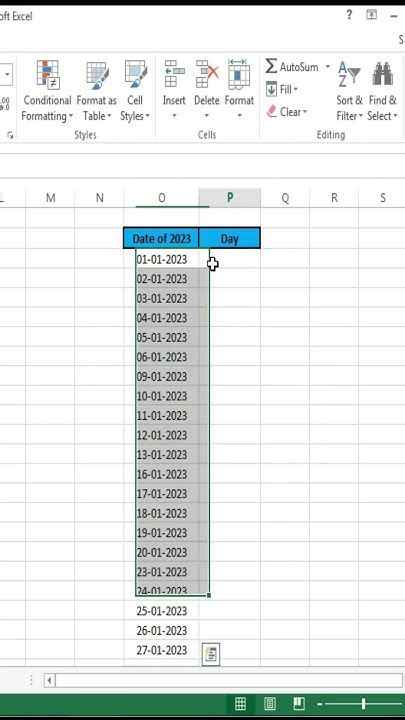 Excel Date Trick Excel Tips And Trick Learn Excel Excel Shortcuts