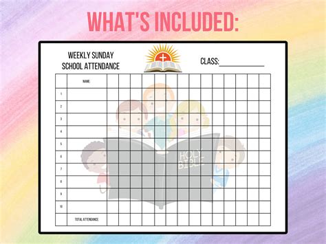 Religious Attendance Chart Download Printable Pdf Templaterollerbible