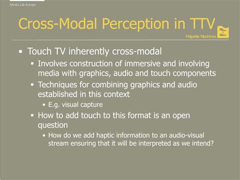 PPT Cross Modal Perception Of Motion Based Visual Haptic Stimuli PowerPoint Presentation ID