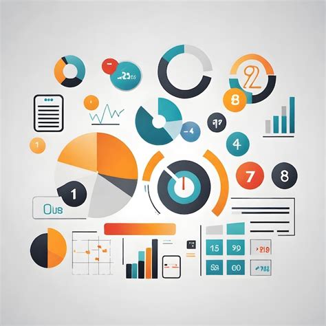 Analyzing Numbers And Figures Premium Ai Generated Image