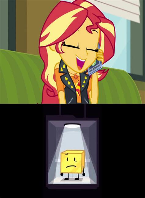 Sunset Shimmer Laughing At Goldingot Ppt2 Crying By Seanthenickjrfan