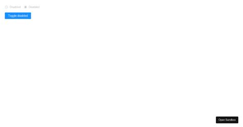 Disabled Antd Codesandbox