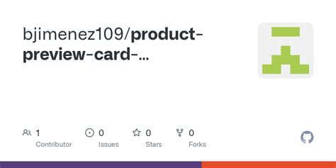 Github Bjimenez109product Preview Card Component Main