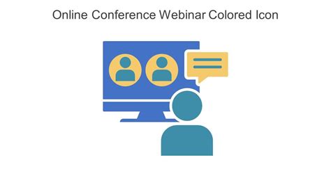 Online Conference Webinar Colored Icon In Powerpoint Pptx Png And