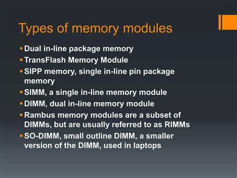 Memory And Memory Modules By Zuko Khephu Pptx