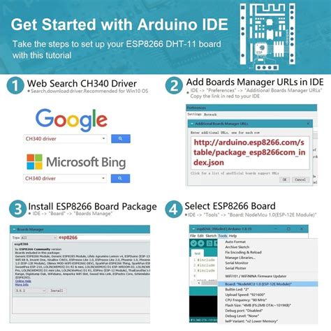 Placa De Desarrollo Nodemcu Esp8266 Integra Sensor De Temperatura Y Humedad Dht11 Ch340micro