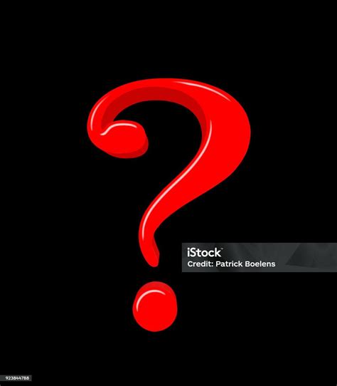재고 일러스트 레이 션밝은 빨간색 물음표 3d 그림 검은 배경에 대하여 고립 0명에 대한 스톡 사진 및 기타 이미지 0명