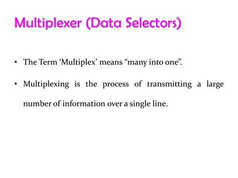 Ppt Multiplexer And Demultiplexer Powerpoint Presentation Free Download Id4294729