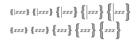 Amsmath Left Right Double Curly Brace Blackboard Bold Symbol TeX LaTeX Stack Exchange