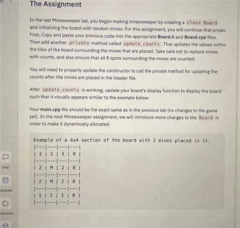 Solved In The Last Minesweeper Lab You Began Making
