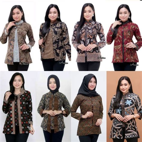 Pola Gambar Baju Batik Wanita Kekinian 58 Koleksi Gambar