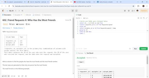 Saleha Parween On Linkedin Sql 50days Challenge Leetcode Sql