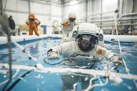 Premium Photo Zero Gravity Training Facility Astronauts In A