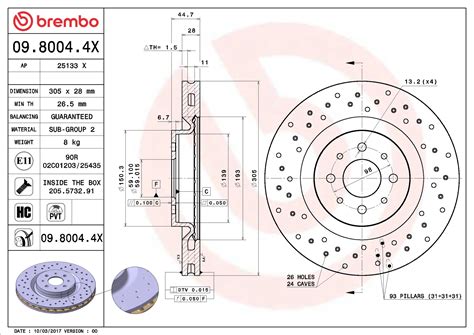 Brake Disc Brembo 0980044x