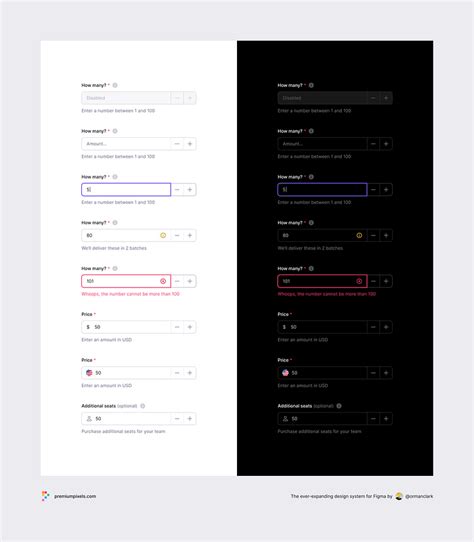 number inputs by orman clark on dribbble
