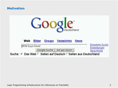 Ppt Logic Programming Infrastructure For Inferences On Framenet