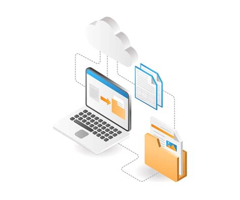 Premium Vector Transfer Data To Cloud Server