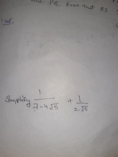 Simplify By Root Root Brainly In