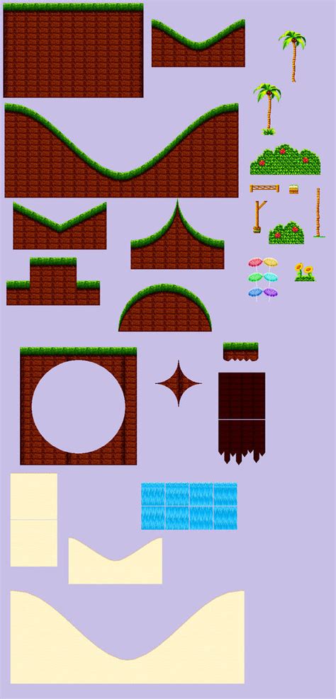 Sonic Eclipse Tropic Flower Zone Tileset By Newyoannnova On Deviantart