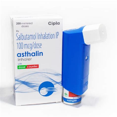 Asthalin 100mcg Salbutamol Albuterol Inhaler At Rs 177box Salbutamol