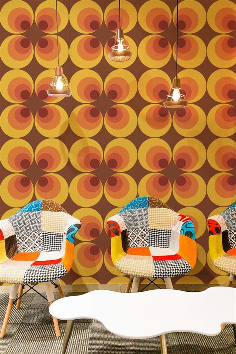 Vintage 70s Wallpaper For Living Room