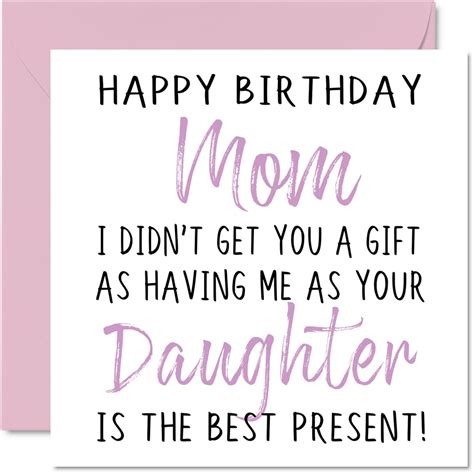 Funny Birthday Card For Mom