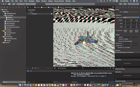 Experiencing A Perspective Rendering Problem In Xcode That Only Appears Whenever I Have Selected