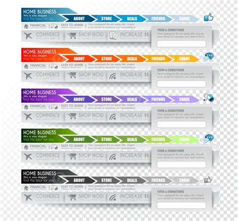 Collection Of Web Elements Layout Frame Bar Vector Layout Frame Bar Png And Vector With
