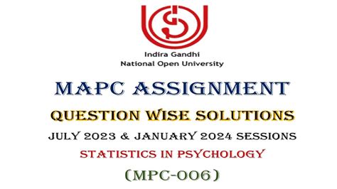 Ignou Mpc 006 Solved Assignment 2024 January 2024
